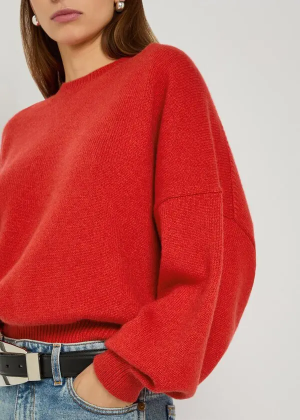 Khaite Margaux Cashmere Jumper - Orange