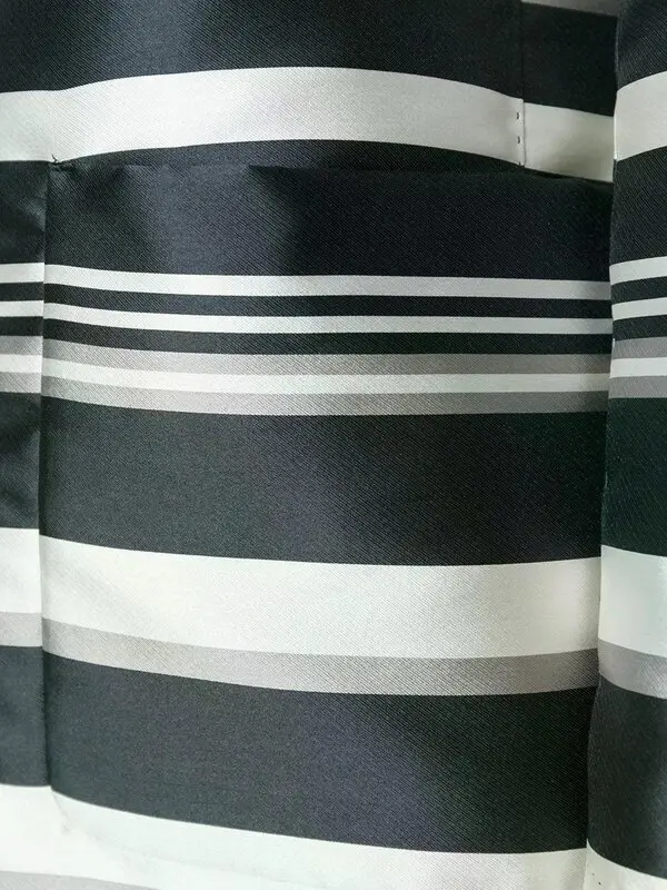 Herno Striped Zip-up Coat