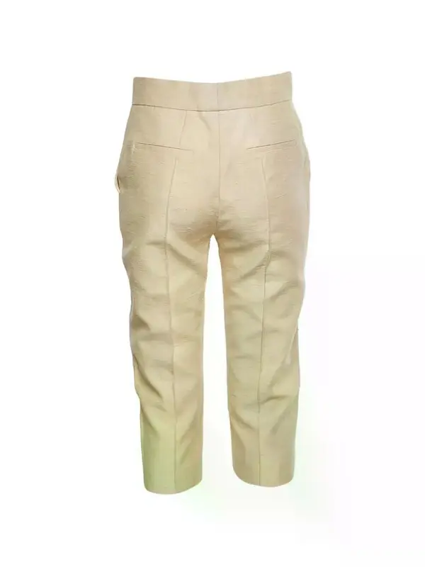 Dior Tailored Silk Cropped Trousers