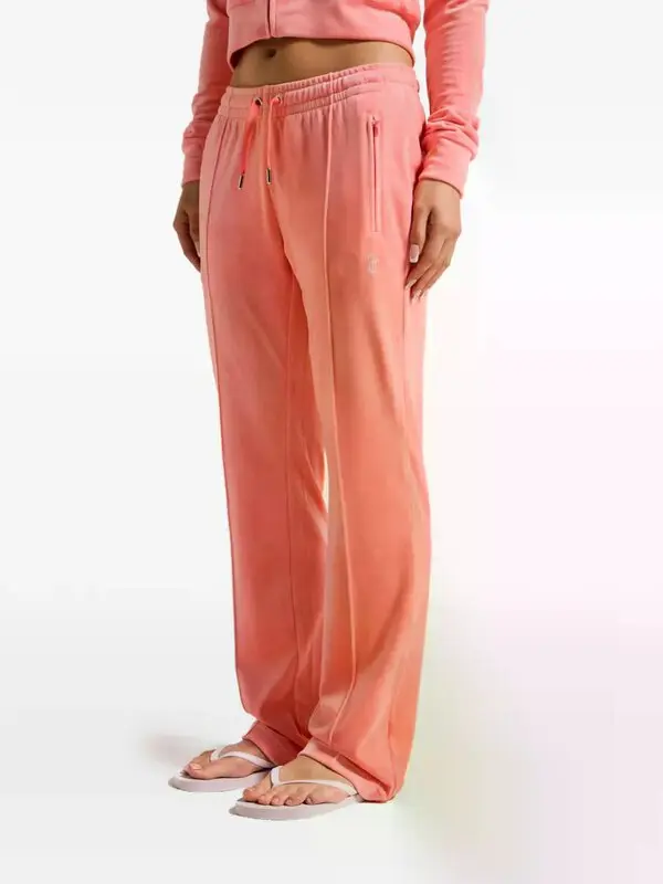 Juicy Couture Diamanté Logo Velour Track Pants
