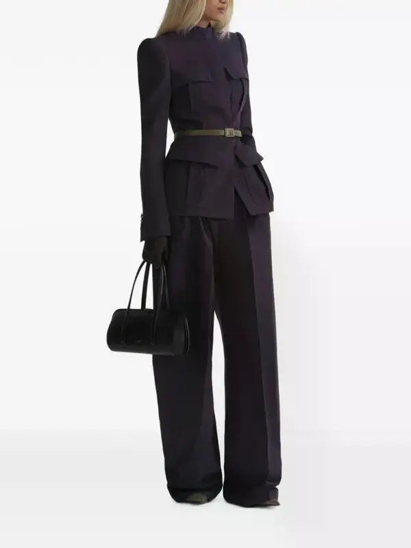 MUGLER High-waisted Straight Trousers