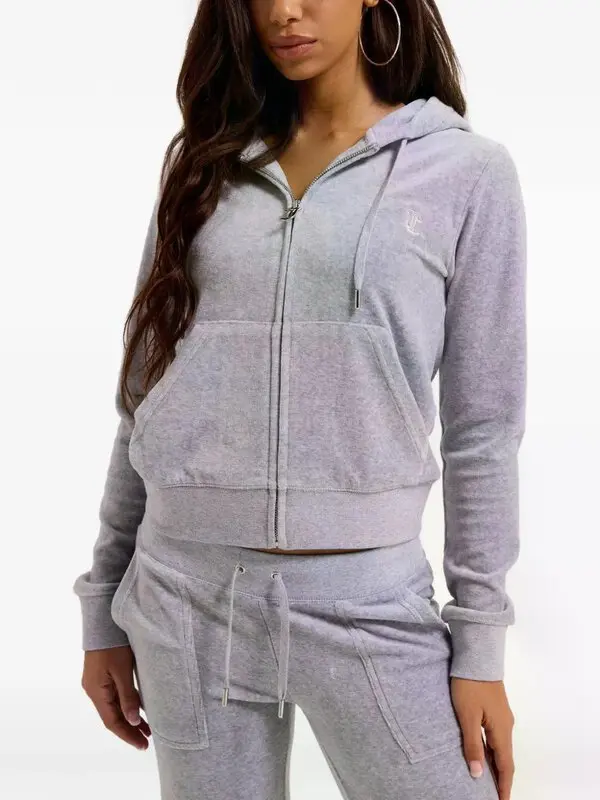 Juicy Couture Robertson Textured Hoodie - Grey