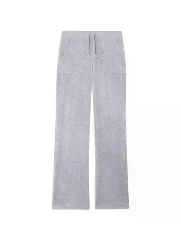 Juicy Couture Del Ray Velvet-texture Track Pants