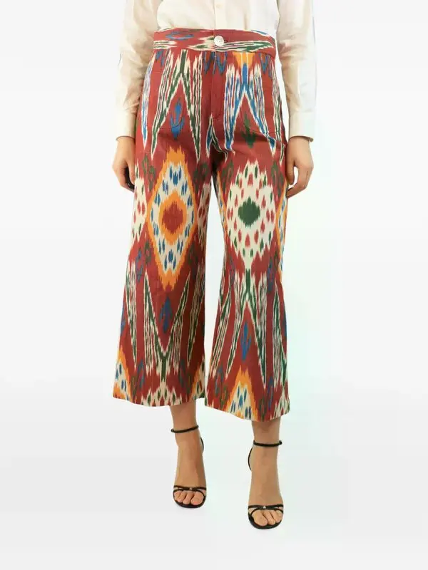 CASTRO Printed Cropped Trousers