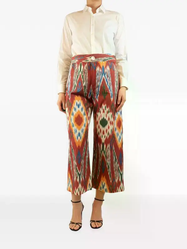 CASTRO Printed Cropped Trousers