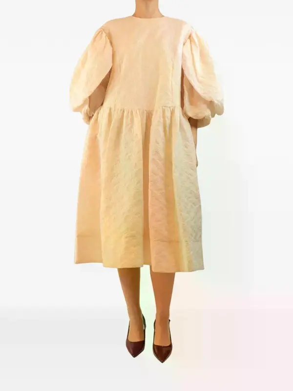 Simone Rocha Oversized Puff-sleeve Midi Dress