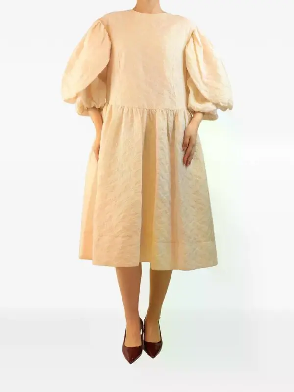Simone Rocha Oversized Puff-sleeve Midi Dress