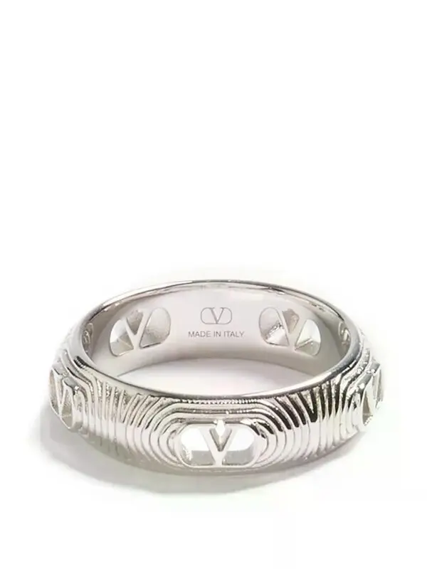 Valentino Garavani Ovalette Metal Ring - Silver