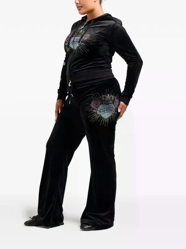 Juicy Couture Diamanté Sacred Heart Track Pants
