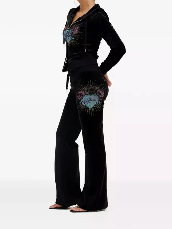 Juicy Couture Diamanté Sacred Heart Track Pants