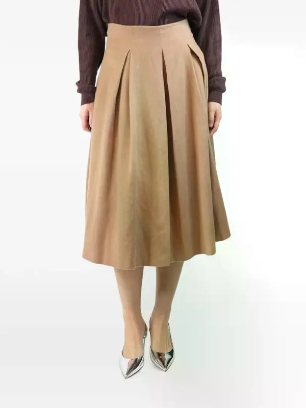 Max Mara Pleated Midi Skirt