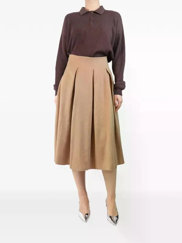 Max Mara Pleated Midi Skirt
