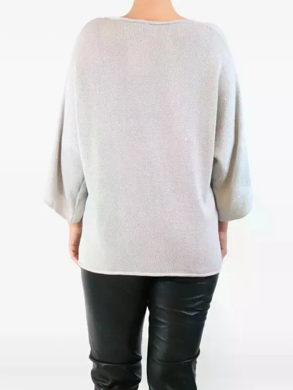 Fabiana Filippi Sequin-embellished Boat Neck Sweater
