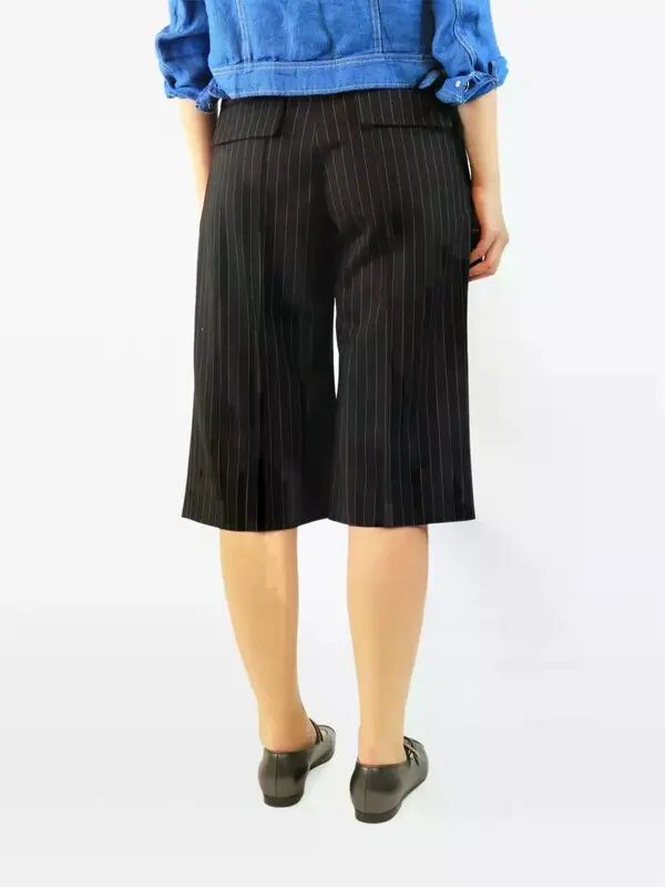 Giuseppe Di Morabito Pinstripe Pleated Bermuda Shorts