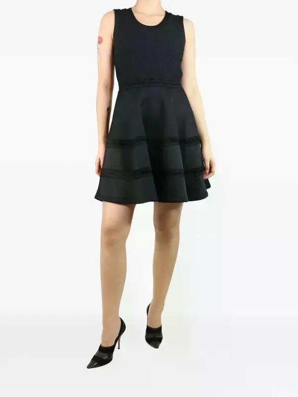 Carven Ribbed Sleeveless Mini Dress