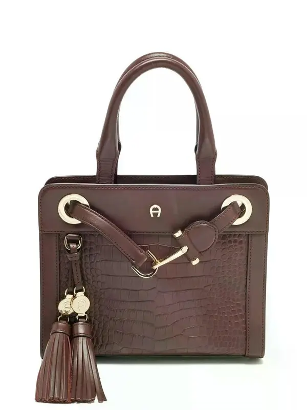 AIGNER Cavallina Crocodile-effect Handbag