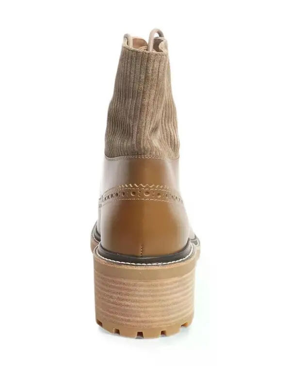 Chloé Brogued Ankle Boots