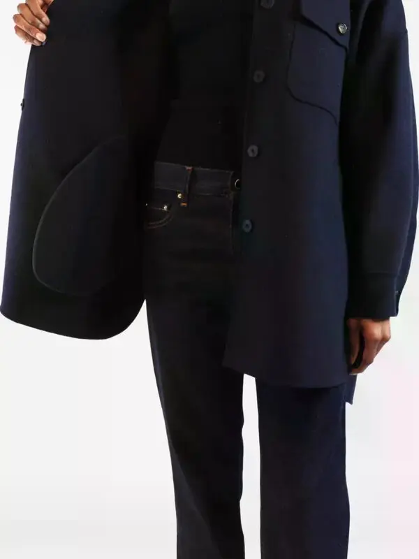 Max Mara Oversized Button-up Coat With Classic Collar