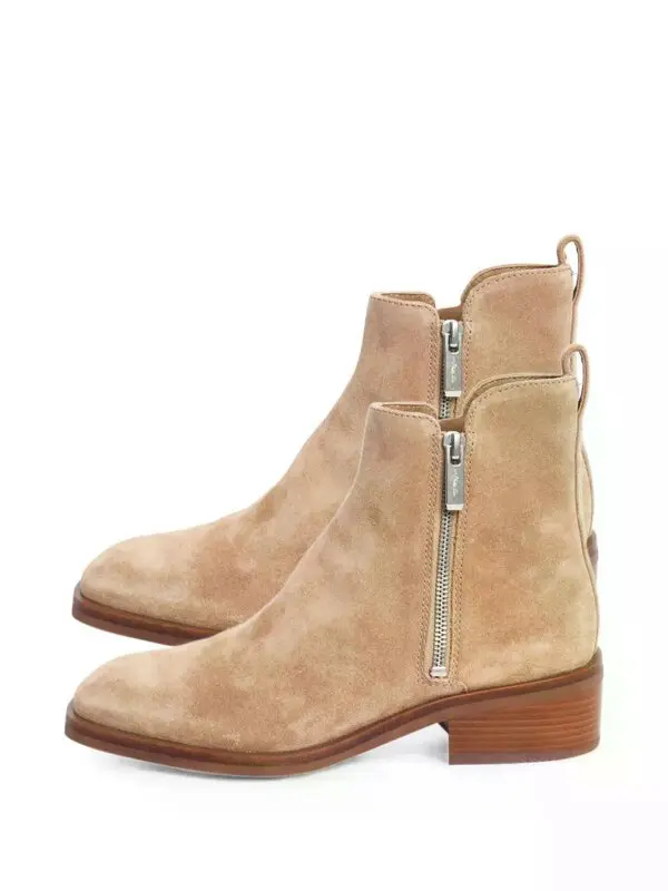 3.1 Phillip Lim Suede Ankle Boots With Side Zip