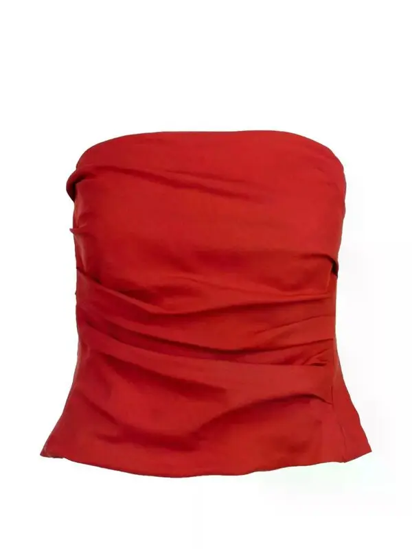 Marella Strapless Ruched Top