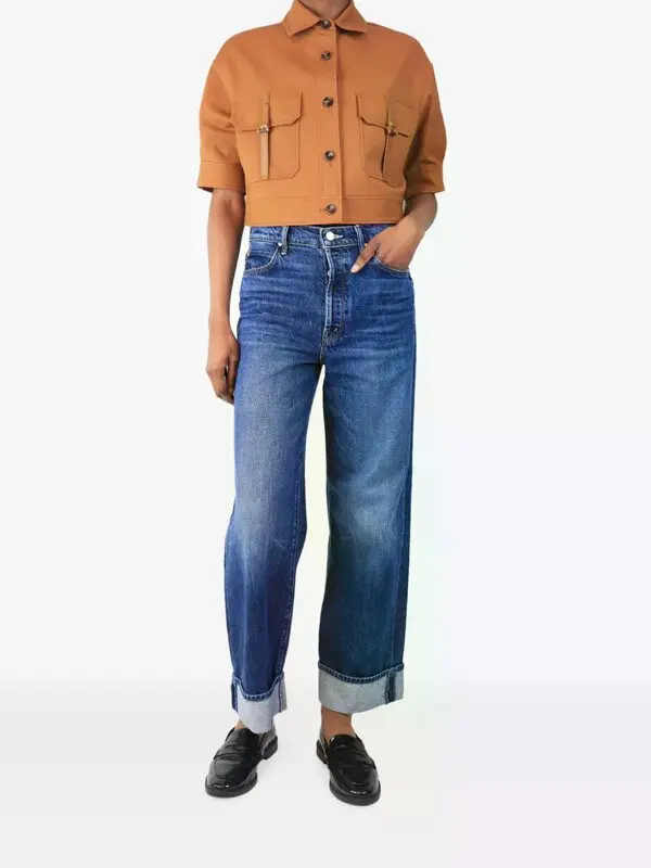 MOTHER Relaxed Fit Turn-up Hem Jeans