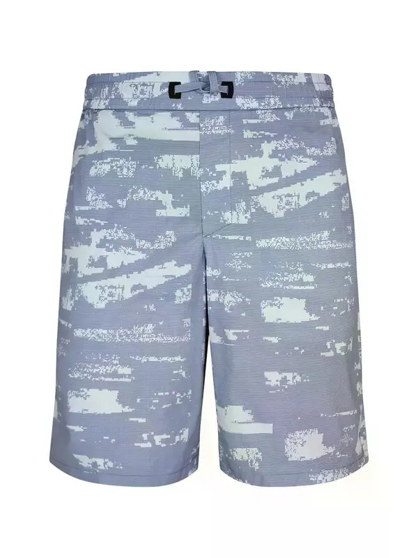 BOSS Abstract-print Shorts - Blue