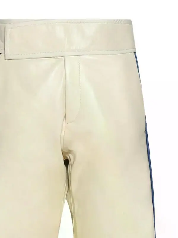 MARKING DISTANCE Leather Trousers - Neutrals