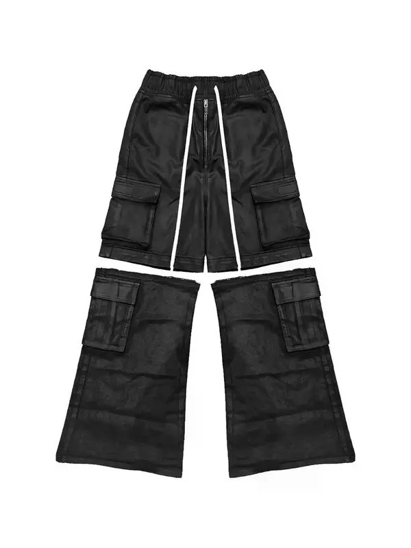 77 STUDIOS M.i.m Convertible Waxed Cargo Pants