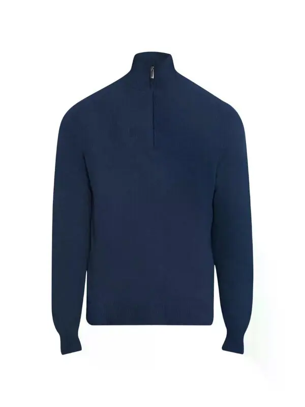 Massimo Alba Quarter-zip Knitted Sweater