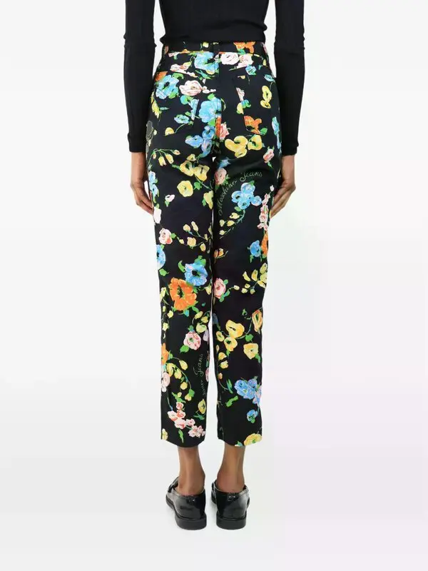 Moschino Floral Print Straight-leg Trousers
