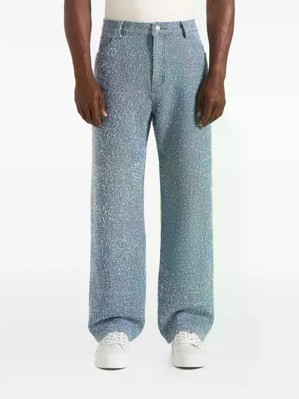 Manière De Voir Arnault Bouclé Relaxed-fit Jeans - Blue