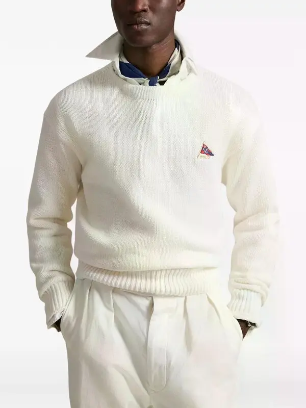 Polo Ralph Lauren Embroidered Knit Sweater