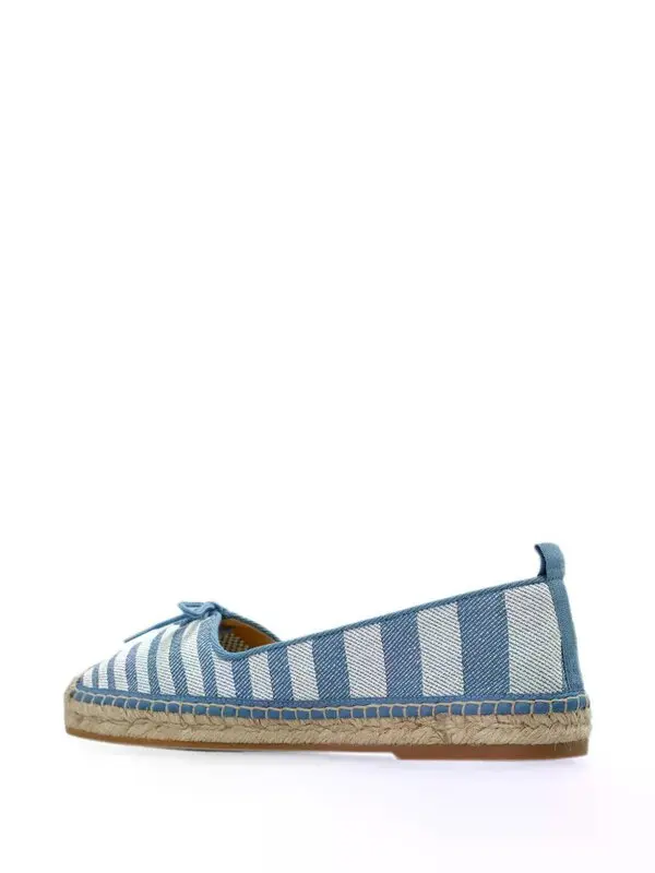 Chloé Striped Bow Espadrilles - Blue