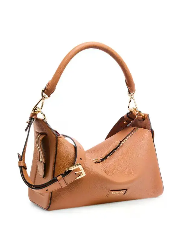 LANCEL Medium Louison Grained Leather Shoulder Bag - Brown