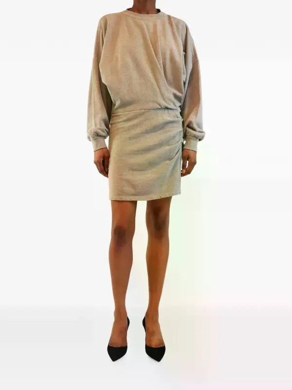 MARANT ETOILE Draped Sweatshirt Dress