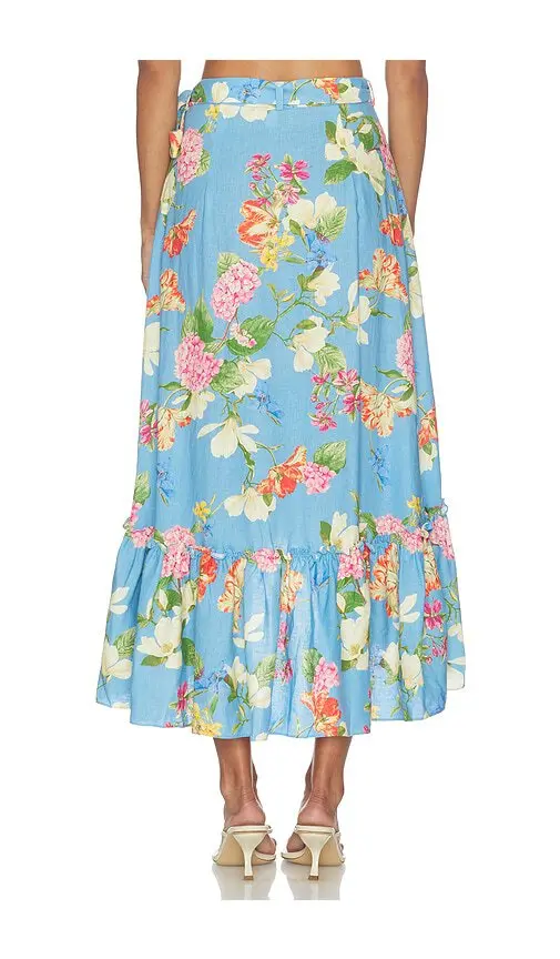 Yumi Kim Novella Wrap Skirt In Floral Print - Multi