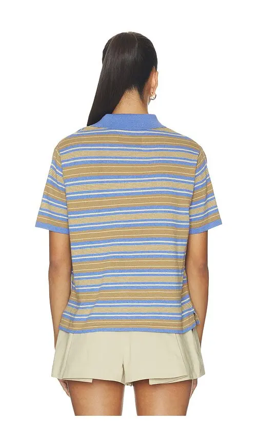 Guest In Residence Short Sleeve Stripe Rugby Polo