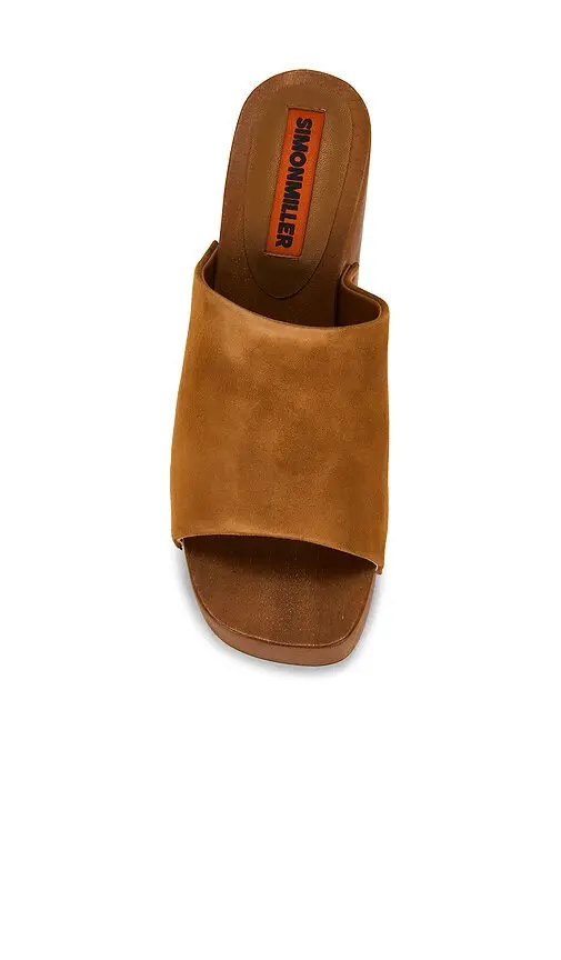 SIMONMILLER Suede Sol Wood Sandal