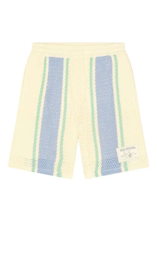 True Religion Knit Stripe Shorts