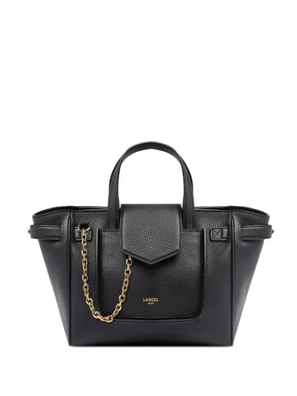 LANCEL Thea Grained Leather Tote Bag - Black