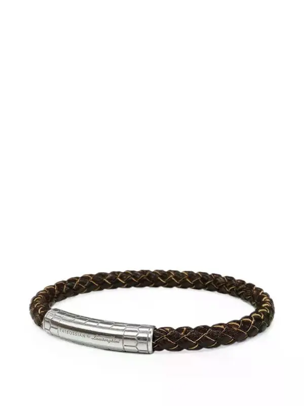 Tateossian Lamborghini Braided Leather Bracelet
