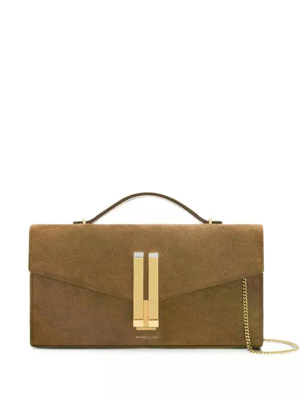 DEMELLIER Vancouver Suede Tote Bag With Gold-plated Hardware