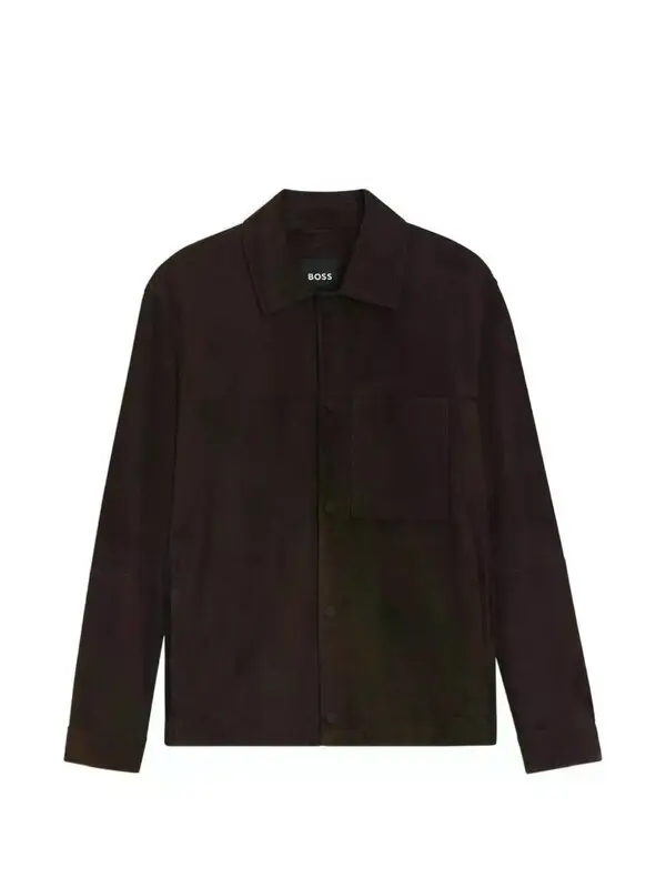 BOSS Suede Panelled Jacket