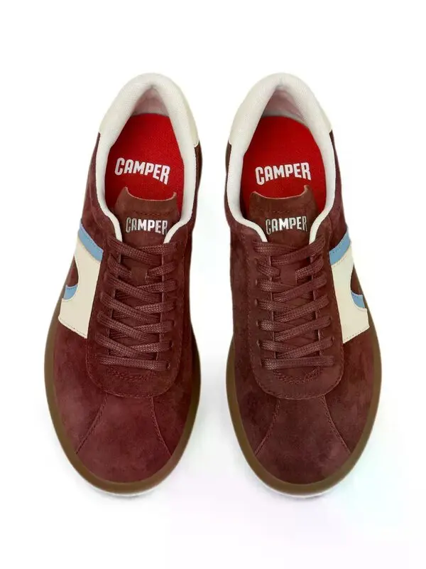 Camper Pelotas Soller Nubuck Leather Sneakers - Red