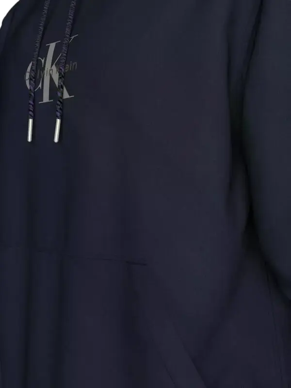 Calvin Klein Logo Print Drawstring Hoodie