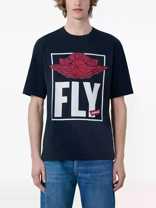 LEVI'S Logo-print Cotton-jersey V-neck T-shirt