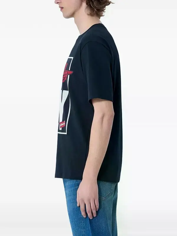 LEVI'S Logo-print Cotton-jersey V-neck T-shirt