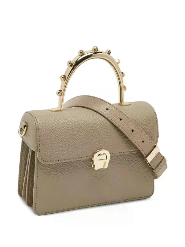 AIGNER Small Genoveva Tote Bag With Pearl Top Handle