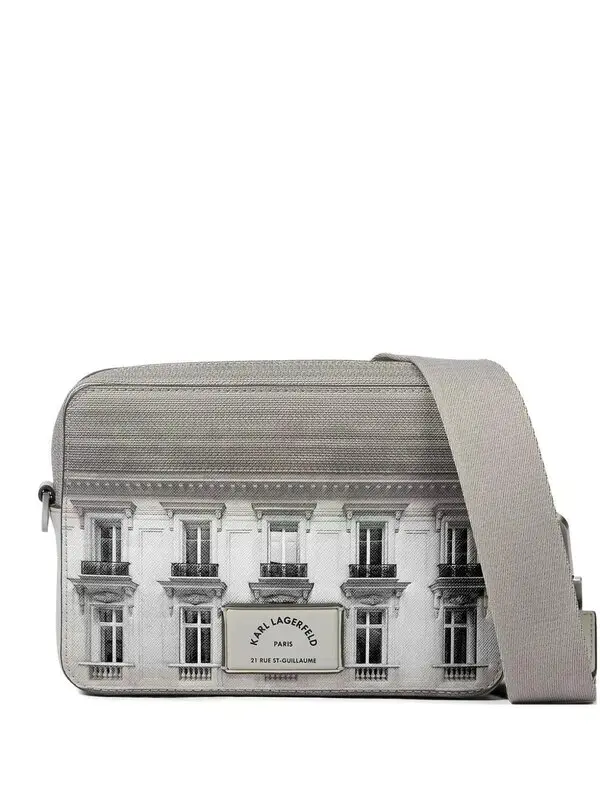 Karl Lagerfeld Rue St-guillaume Maison Messenger Bag - Grey