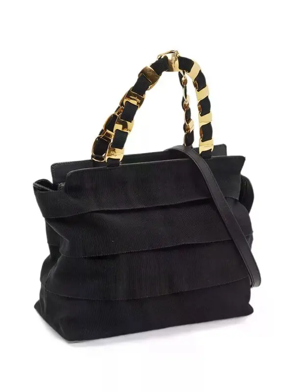 FERRAGAMO Chain Zip Tote Bag
